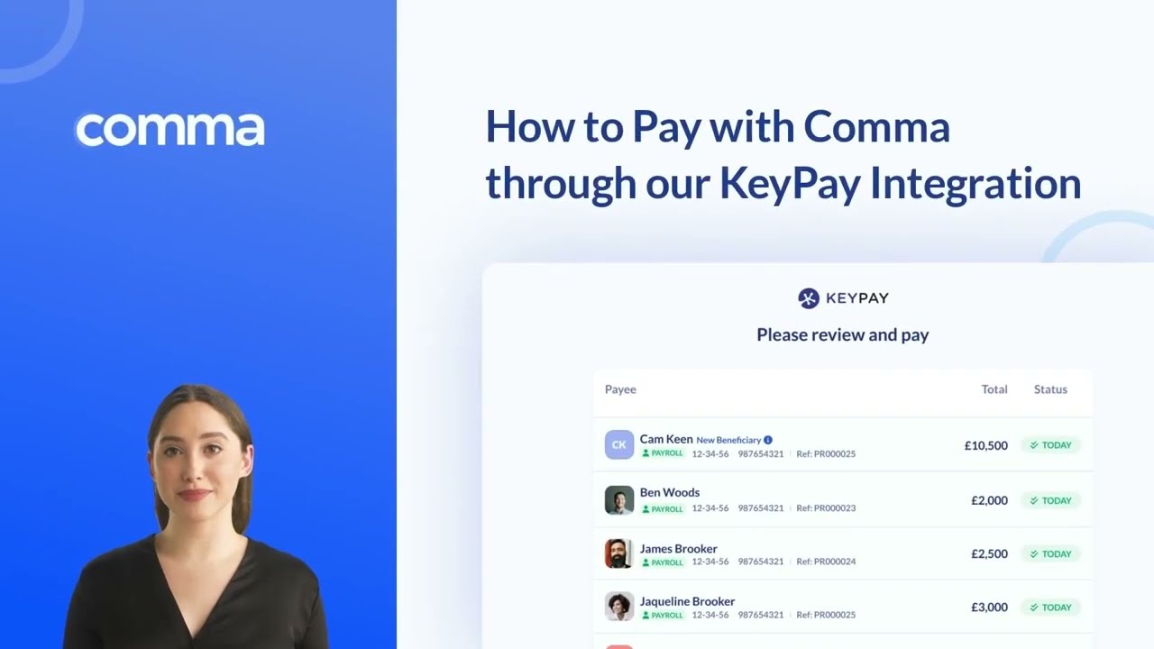 How to Pay with Comma through our KeyPay Integration - YouTube