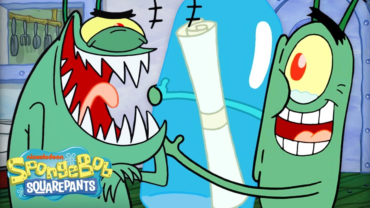 Plankton Having the BEST DAY EVER for 45 Minutes Straight 🦠 | SpongeBob ...
