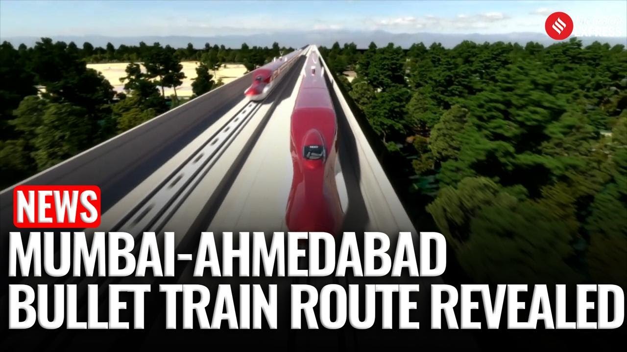 Mumbai Ahmedabad Bullet Train Route Revealed - YouTube