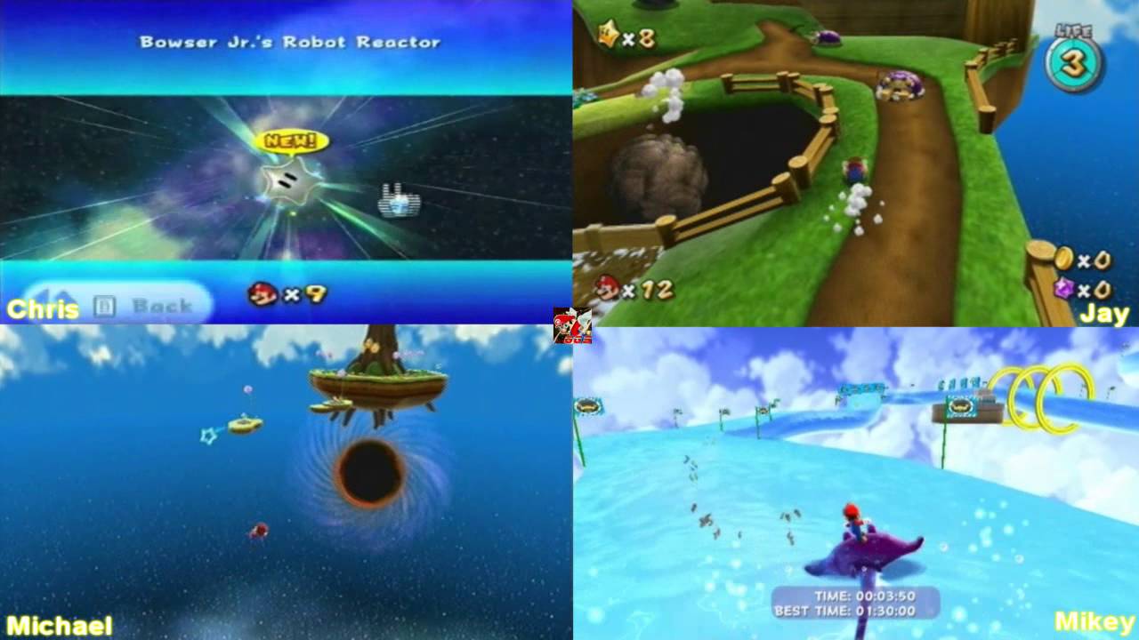 Super Mario Galaxy 4-Player Versus - Episode 4: Surfing Smerfing - YouTube