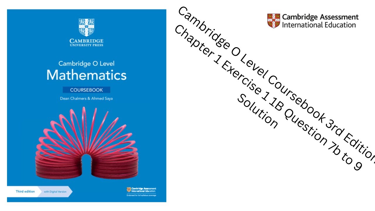 Cambridge O Level Coursebook 3rd Edition Chapter 1 Exercise 1 1B ...
