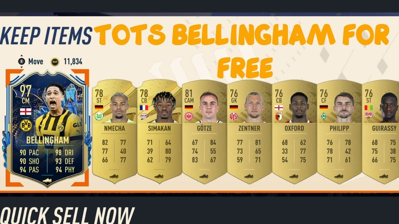 Got TOTS Jude Bellingham tradable from Eight Bundesliga Players Pack ...