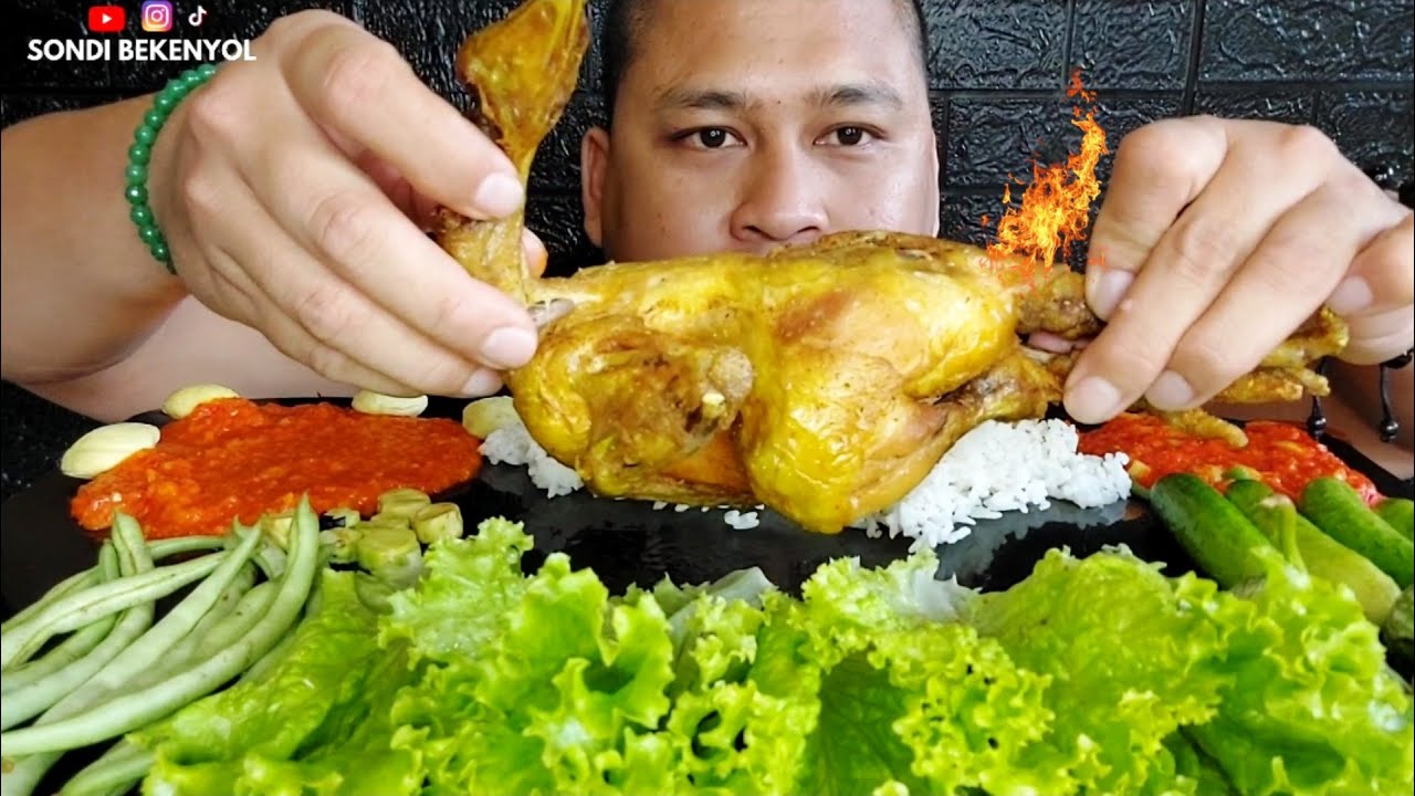 Nikmat Nagih Mukbang Ayam Remaja😅 Sambel Jengkol Tumis Tempoyak