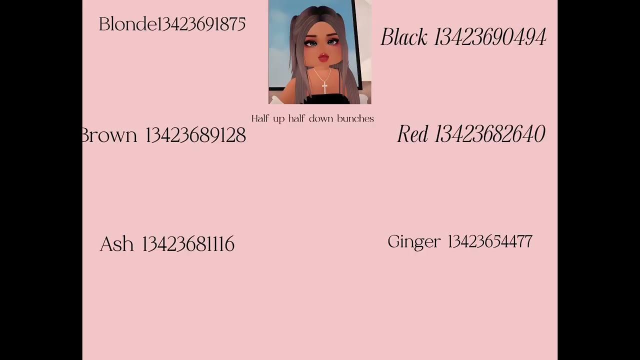My first video hair codes for games with codes all coulour’s - YouTube