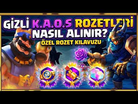 Clash Royale KAOS Modundaki GİZLİ ROZETLER Nasıl Alınır? (Efsanevi Rozet Rehberi) 🏆#clashroyale