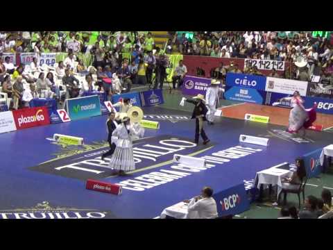 55 Concurso Nacional de Marinera 2015. Final Final Infantil. Daniela Ferrero y Octavio Feijoo