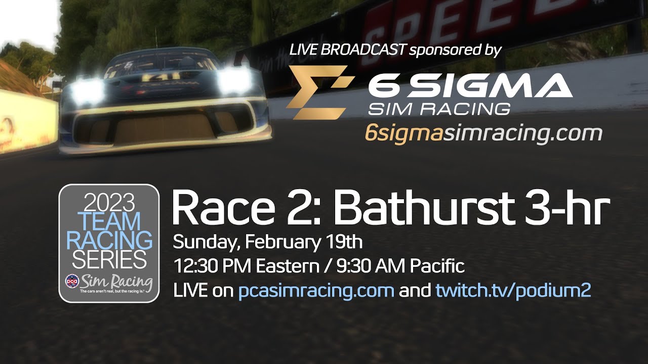 2023 PCA Sim Racing Team Racing Series Race 2: Bathurst 3 Hour - YouTube