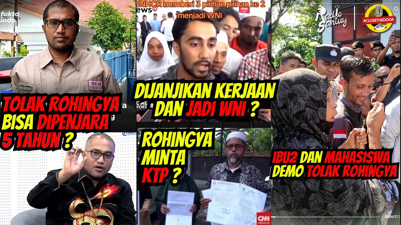 Waduh, Tolak Rohingya Bisa Dipidana Penjara 5 Tahun ? | Rohingya Minta ...