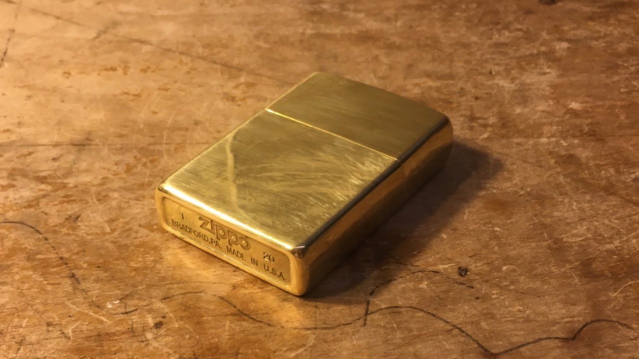 DIY brass zippo ( for you home fries ) - YouTube