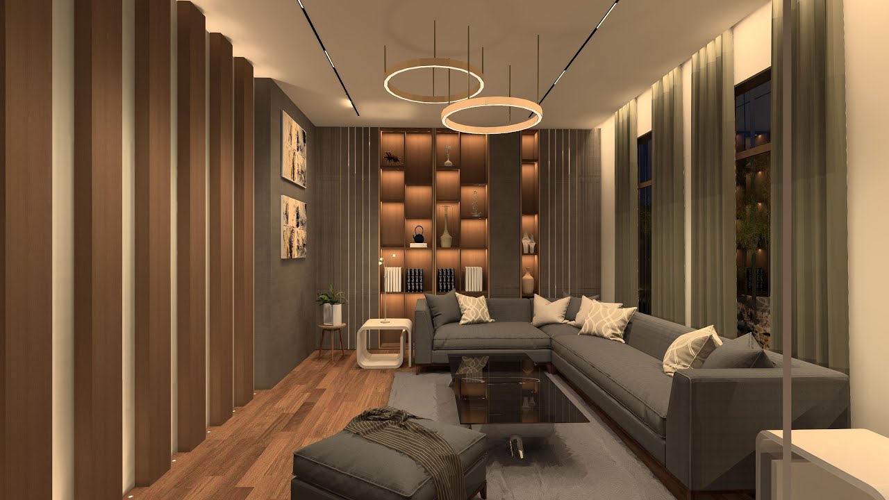 CONCEPTUAL LIGHTING DESIGN LIVING ROOM - YouTube