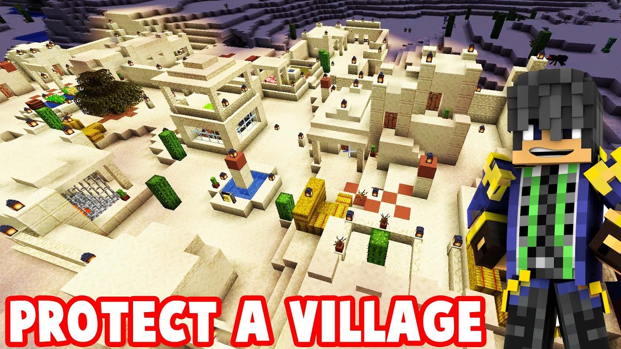 Protect a Village in Minecraft : Easy Tutorial - YouTube