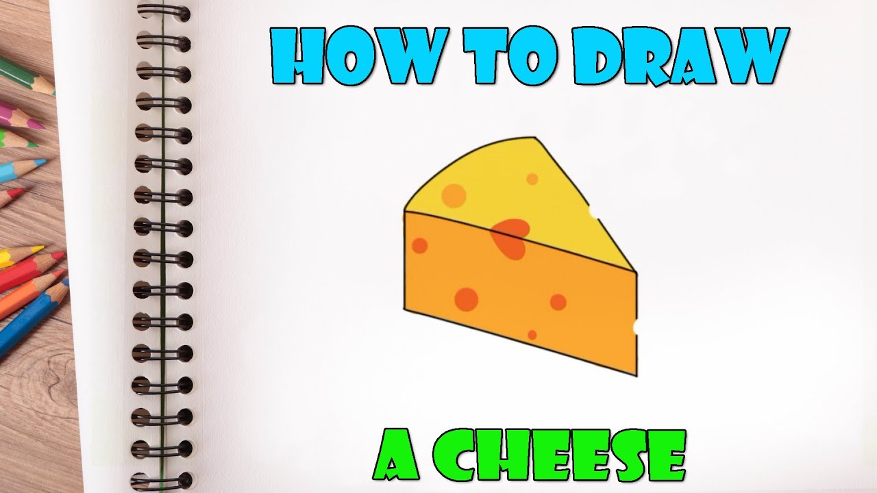How to Draw a cheese Step By Step Guide | Easy Drawing - YouTube