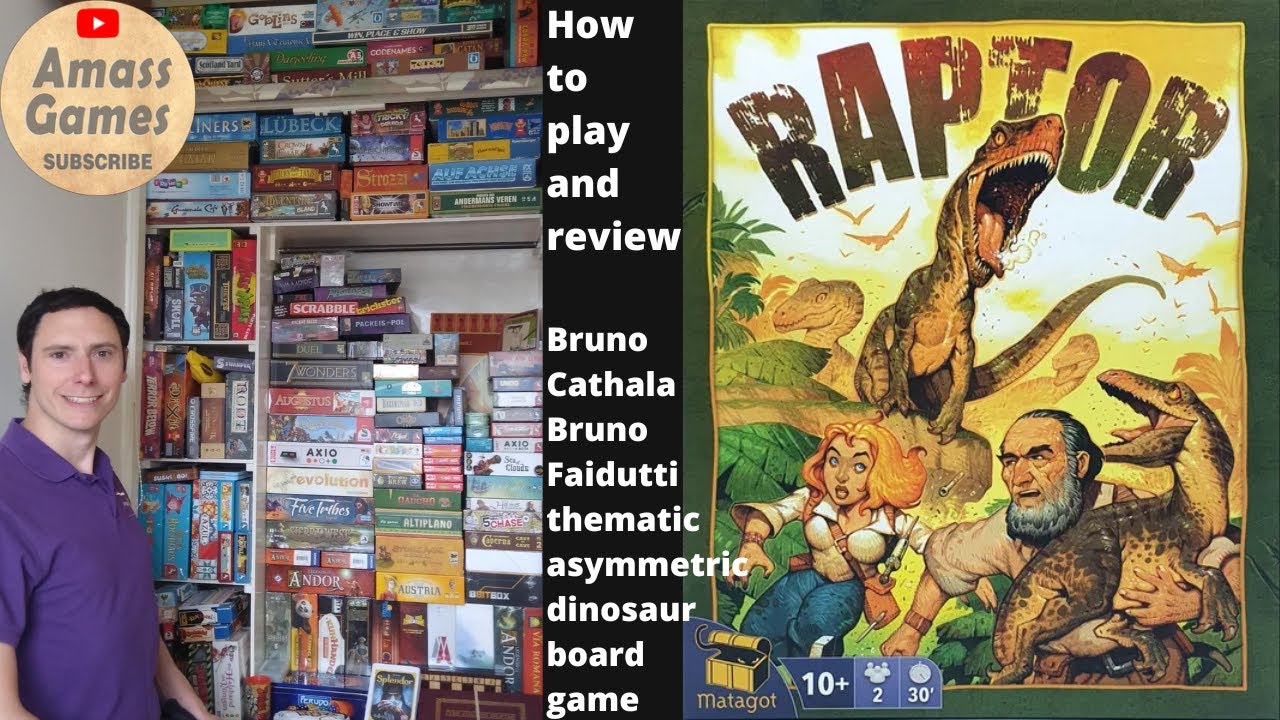 How to play Raptor review two player board game asymmetric setup ...