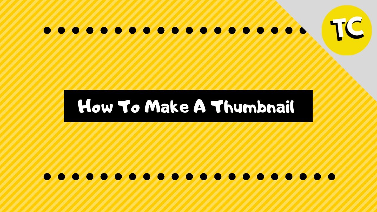How To Make A Simple Thumbnail On Canva - YouTube