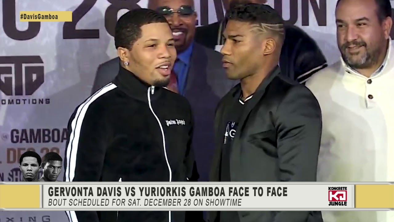 Gervonta Davis vs Yuriorkis Gamboa Face 2 Face At First Press ...