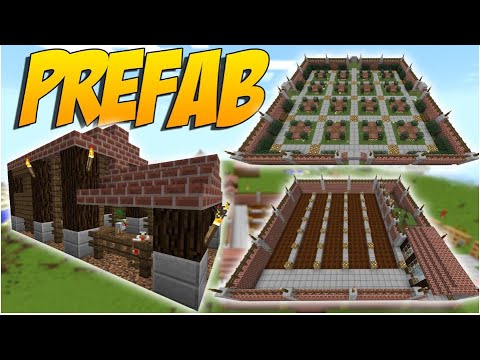 Minecraft Prefab Mod. ( Moderate House) - YouTube