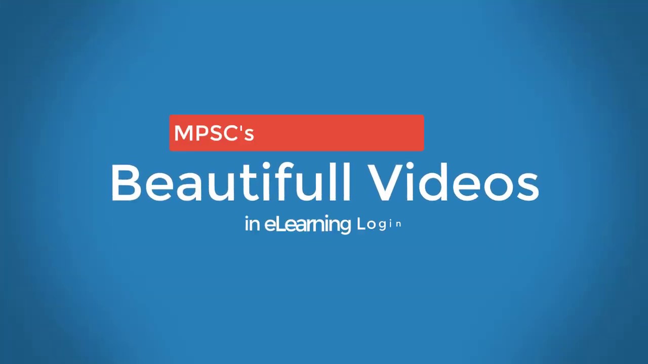 MPSC eLearning Login - YouTube
