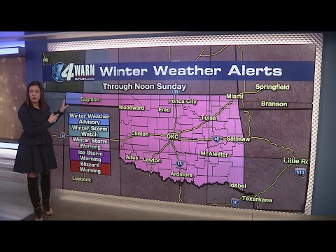 Winter weather moves into Oklahoma Friday, Saturday