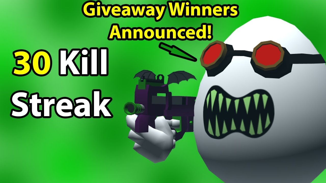 30 Kill Streak! + Giveaway Winner Announcement! | Shell Shockers - YouTube