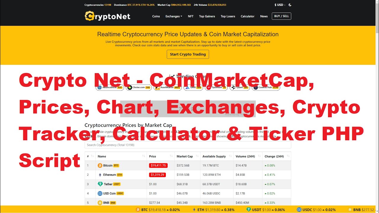 Crypto Net - CoinMarketCap, Prices, Chart, Exchanges, Crypto Tracker ...
