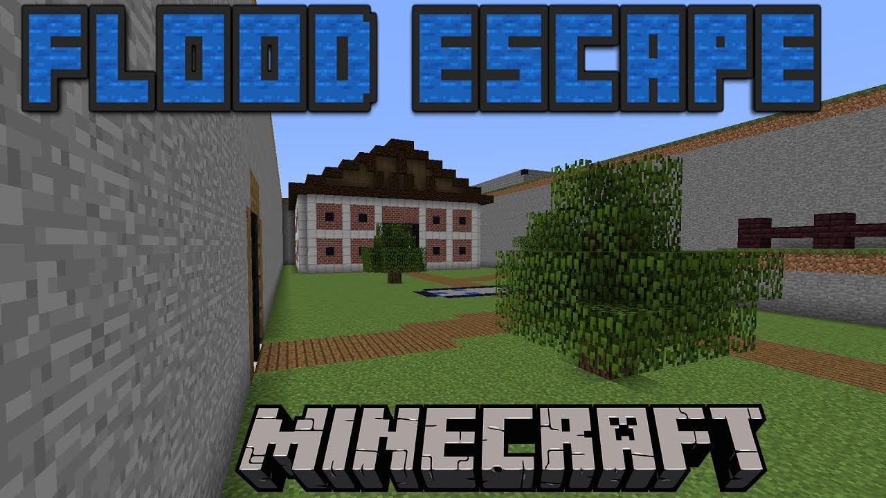 Flood Escape in Minecraft! | Minecraft map by me - YouTube