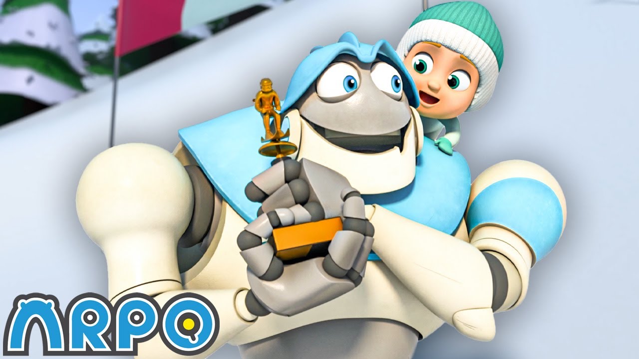 Downhill DISASTER in the Snow! | Baby Daniel and ARPO The Robot | Funny ...