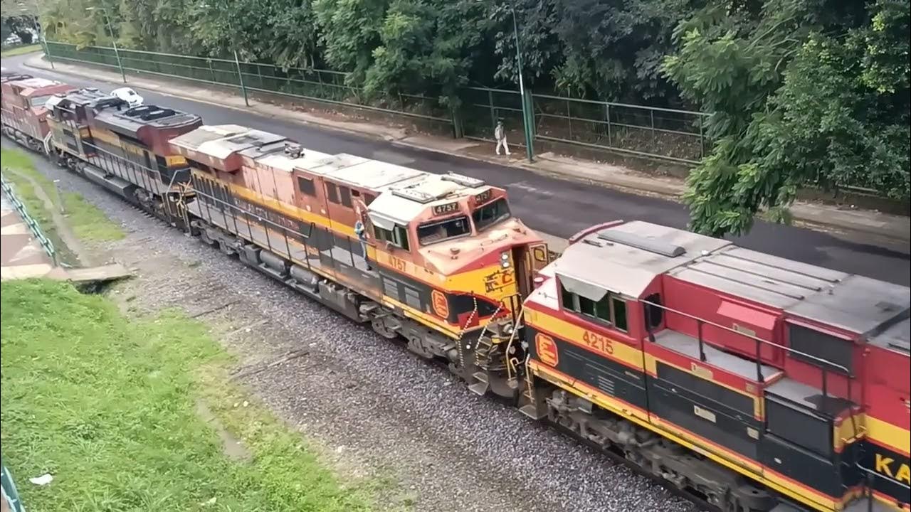 CPKC LOCAL rumbo al puerto de Veracruz con la 4131-4215-4757-4095-CP 8749 - YouTube