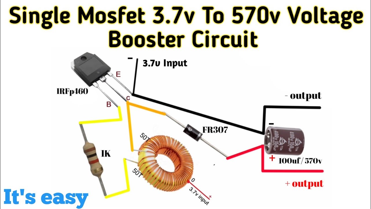 DIY 3.7V to 570V Voltage Booster Circuit | LED Tester | Altum Designer ...