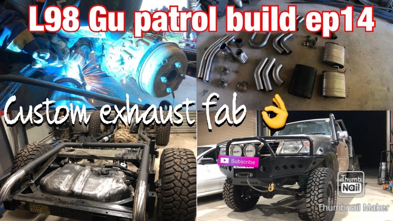 LS2 patrol build - ep14 - custom exhaust fab - YouTube