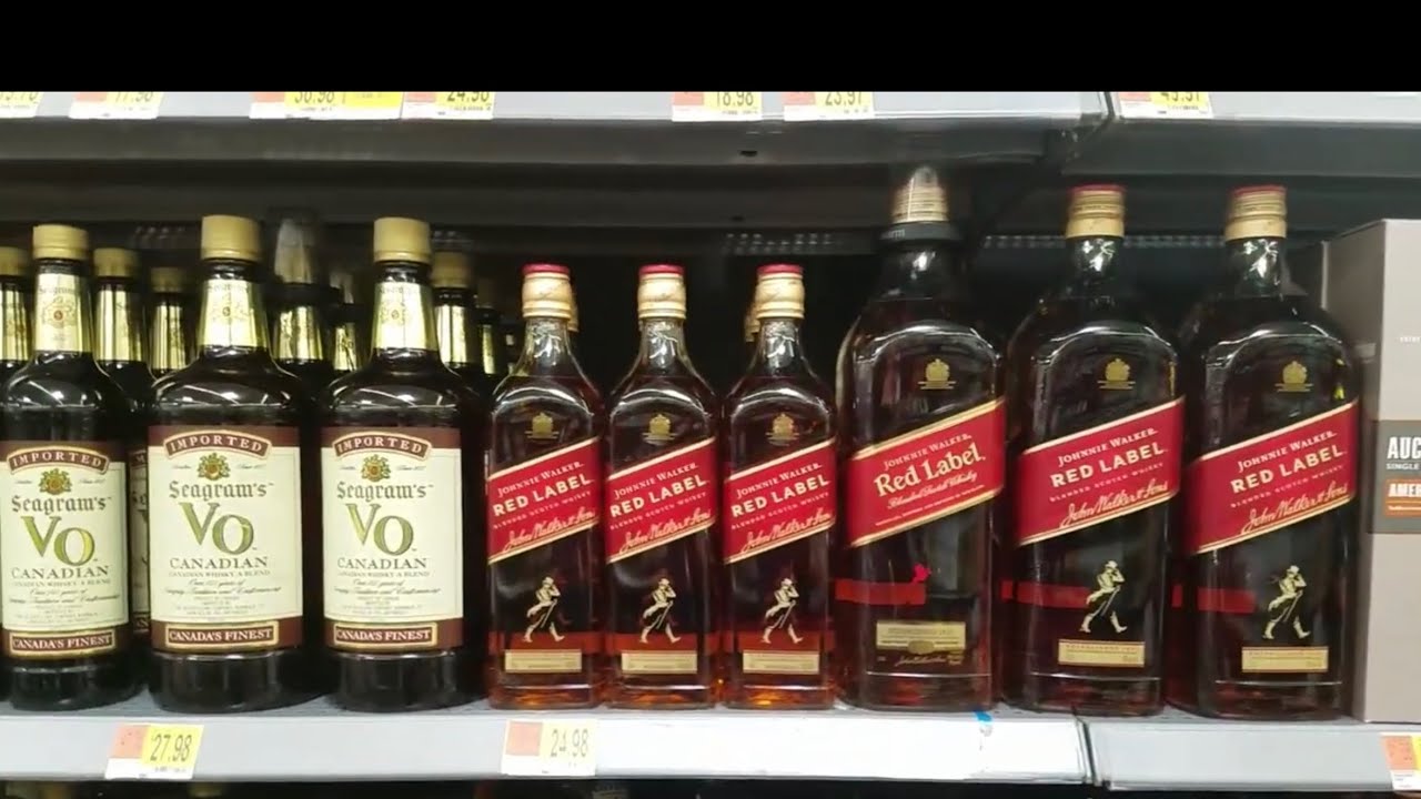 Walmart Liquor spirit and wine shop with me - YouTube