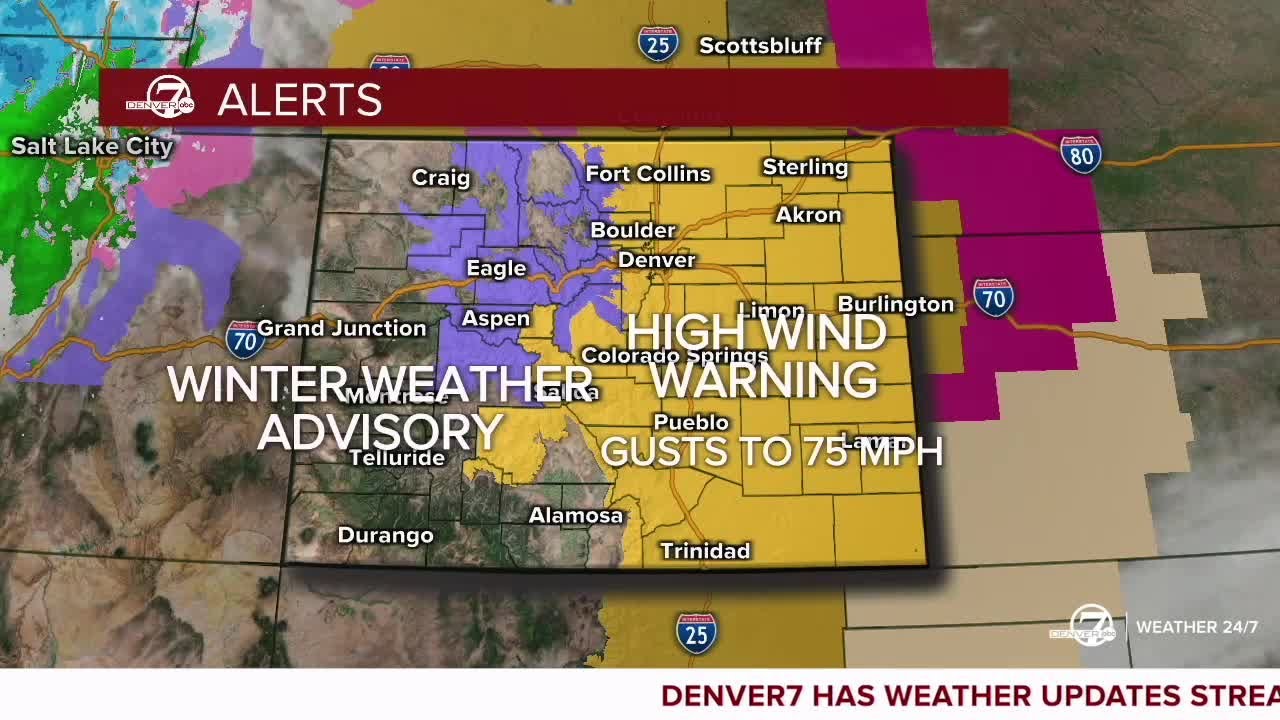 NWS issues winter weather advisory, high wind watch for Saturday - YouTube
