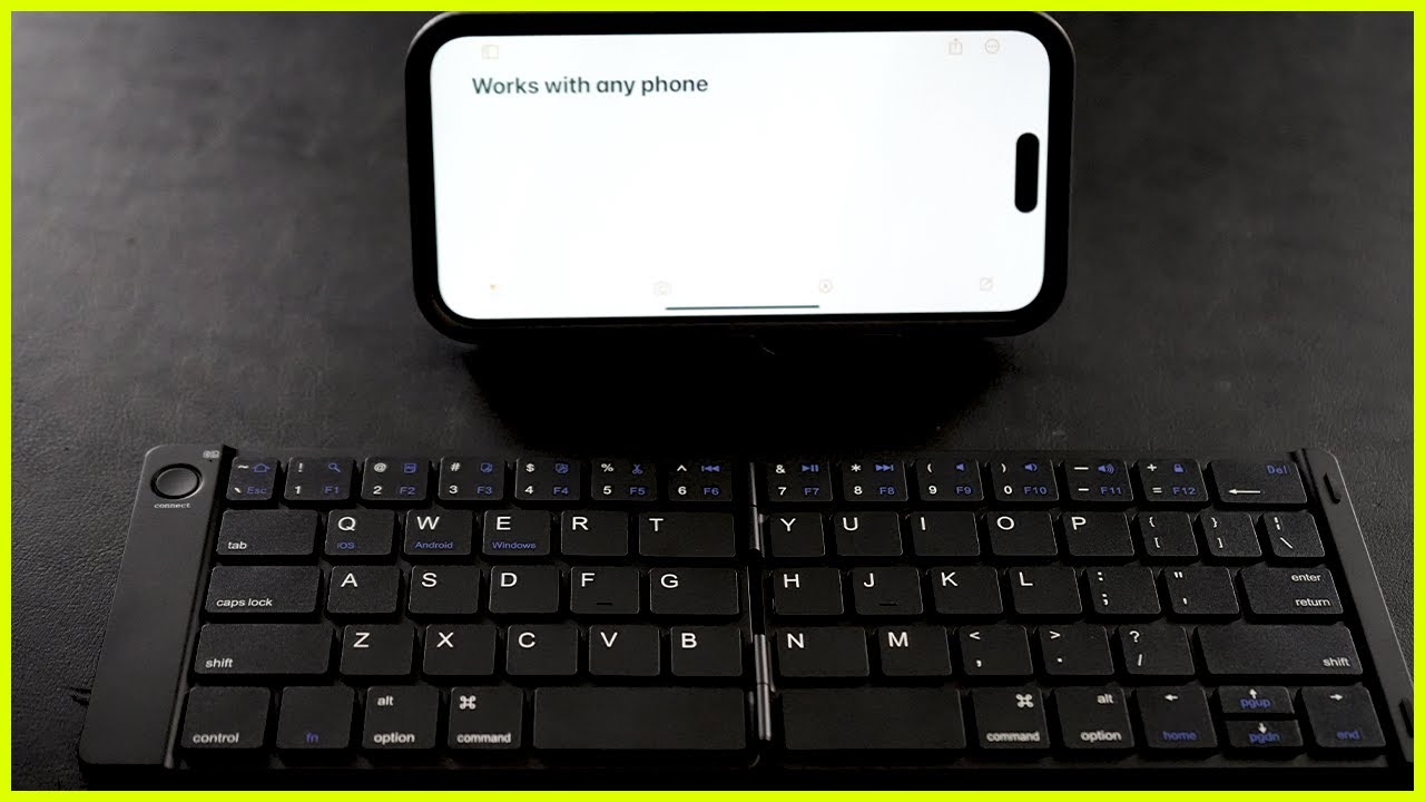 Smart phone Foldable Keyboard the size of a wallet - YouTube