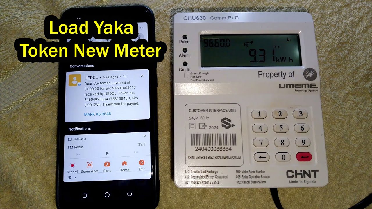 How to Load Yaka Token New Meter 2025 Tutekeko Amasanyalaze - YouTube