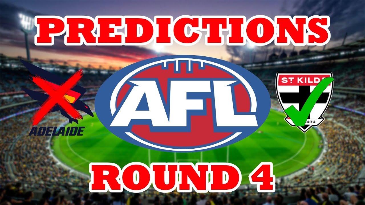 ROUND 4 2025 AFL TIPS + PREDICTIONS - YouTube