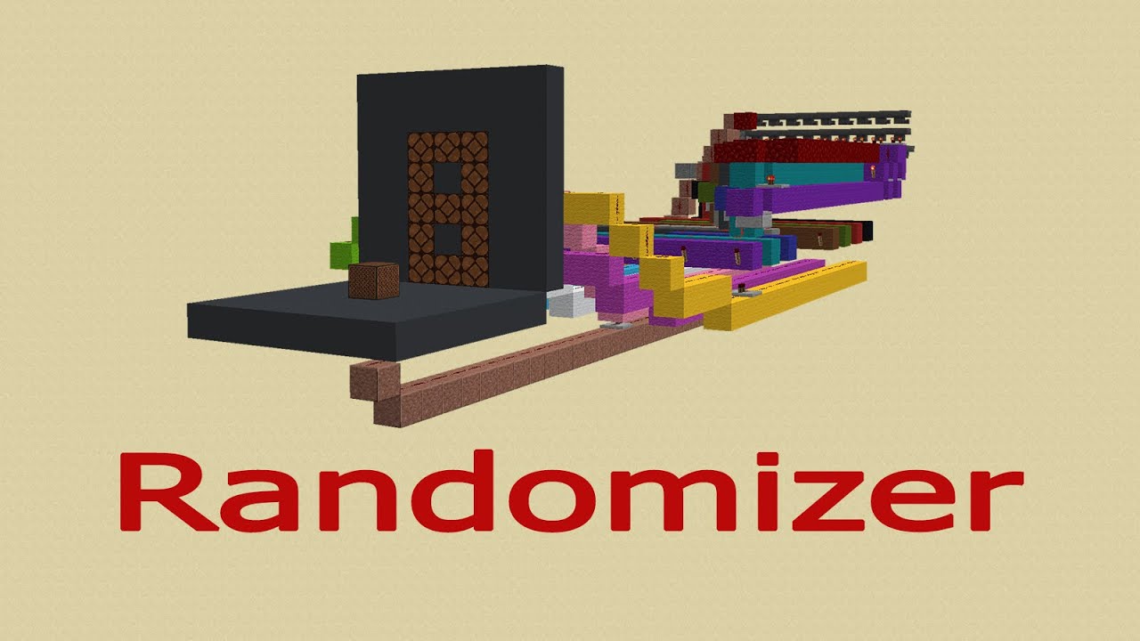 Minecraft RANDOMIZER! The mechanism! From 1 to 9. - YouTube