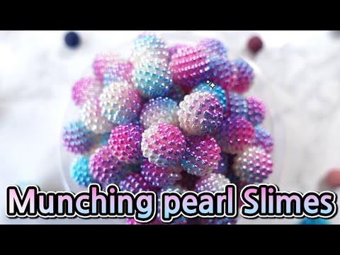 DIY How to Make💜Munching pearl Slime💜 - YouTube