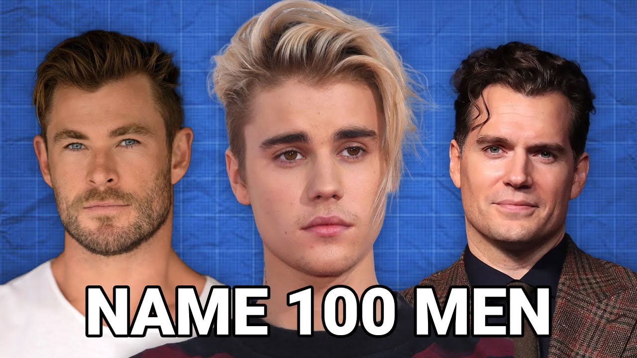 Name 100 Men - YouTube