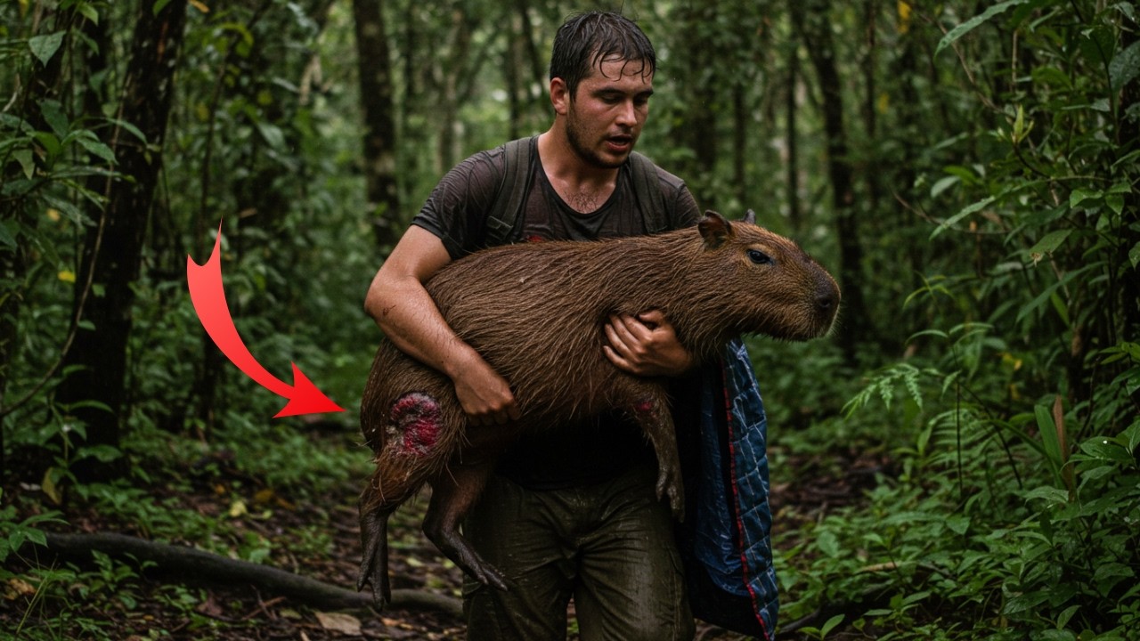 Hombre Salva un Capibara Moribundo... Lo Que Sucedió Después es ...