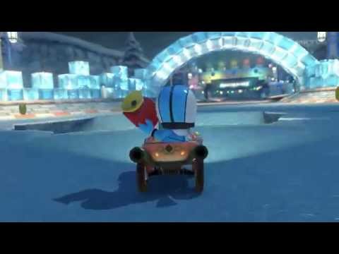 Queen Elsa from Frozen on (GCN) Sherbet Land | Mario Kart | Know Your Meme