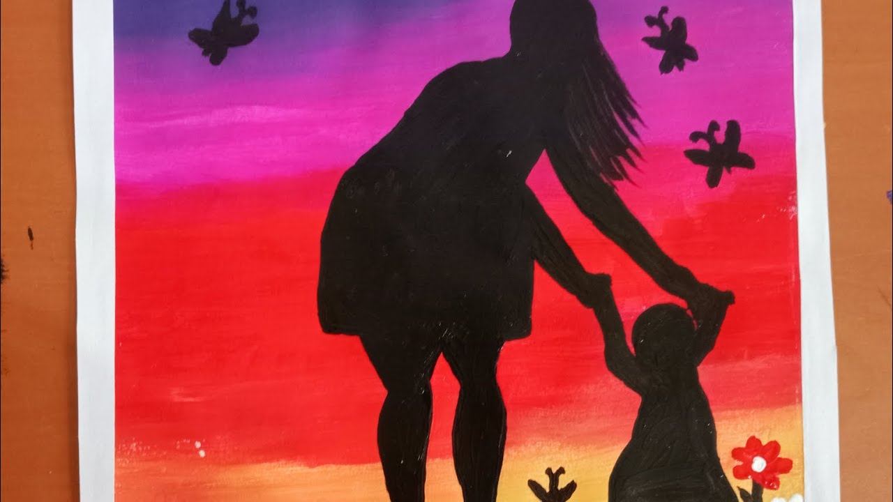 Maa Drawing Video#watercolour#meri maa ka tu rakhana kheyal song#RL Art ...