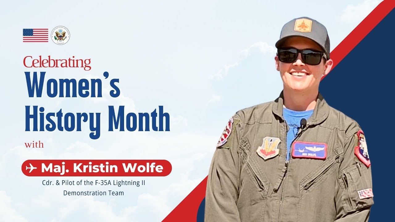 Celebrating #WomensHistoryMonth with female fighter pilot Major Kristin ...