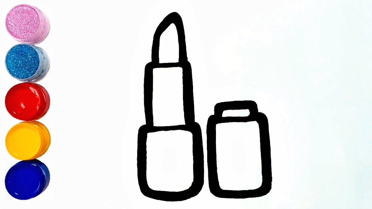 Como Dibujar Un Pintalabios - YouTube