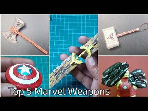 How to make five Marvel stuffs at home | five easy Marvel things you ...