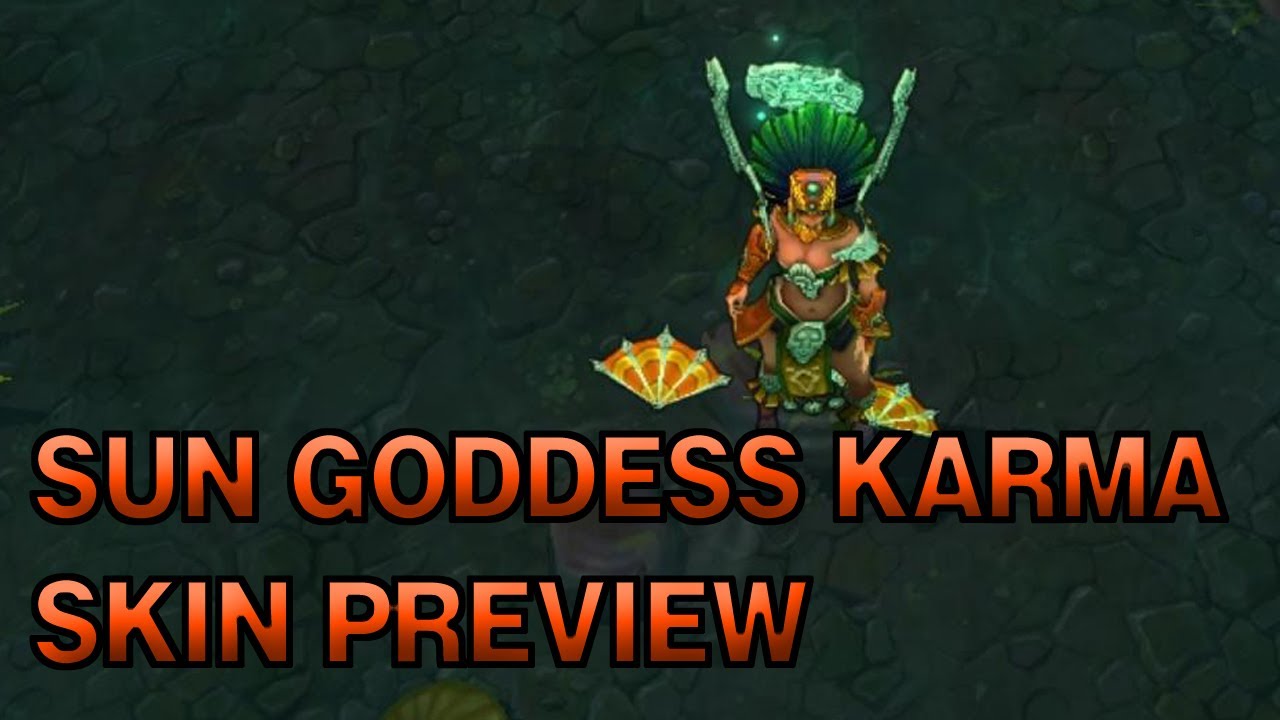 Sun Goddess Karma Skin - Karma Rework - League of Legends - YouTube