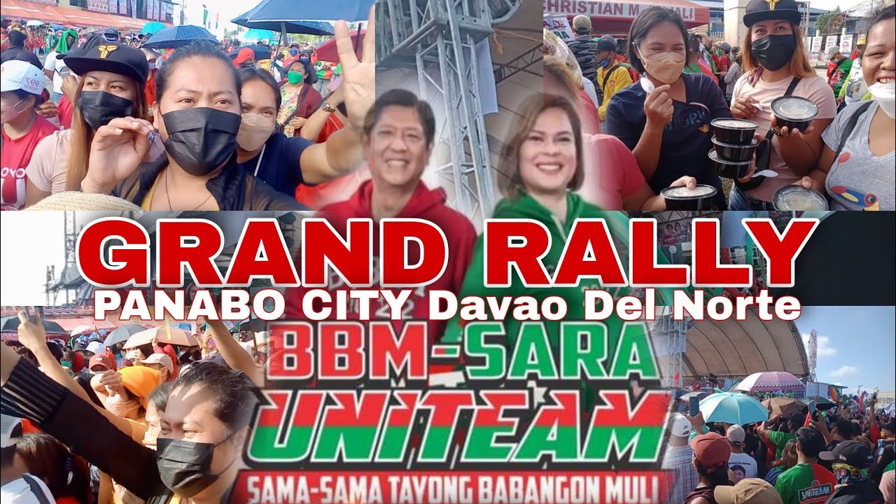 BBM GRAND RALLY | PANABO CITY DAVAO DEL NORTE - YouTube