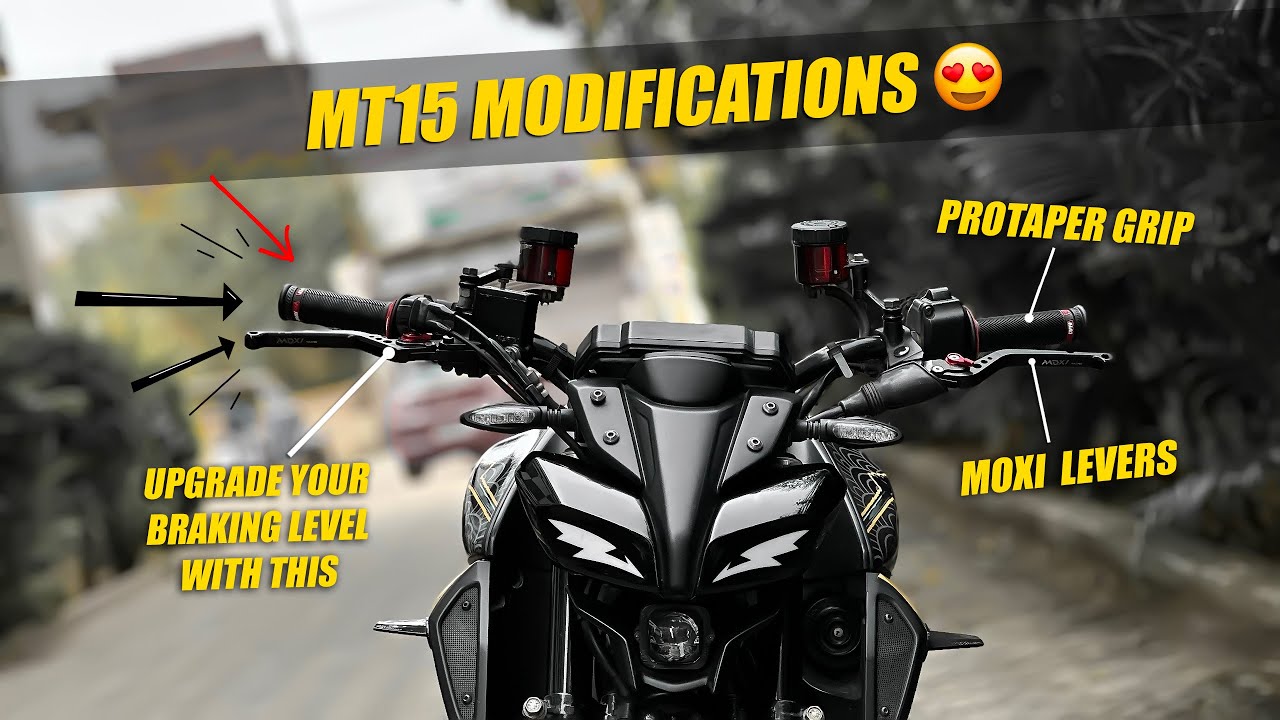 MT15 Modifications || Moxi Universal Lever & ProTaper Handle Grip ...