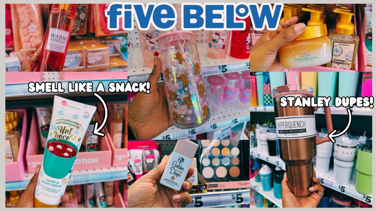 FIVE BELOW* NEW FINDS 2024 | NEW 5 BELOW Dupes + Skincare, Decor ...