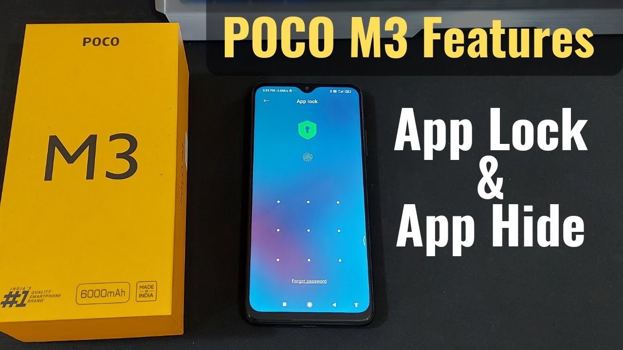 Poco M3 Tips & Features - App Lock and App Hide - YouTube