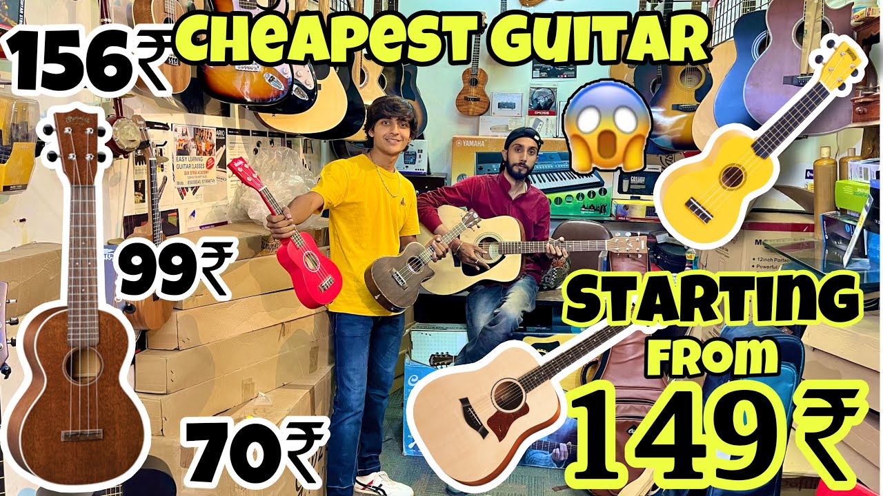 😱Buy CHEAPEST IMPORTED 🎸Guitar, Ukulele, Drum, Flute etc || Aman ...