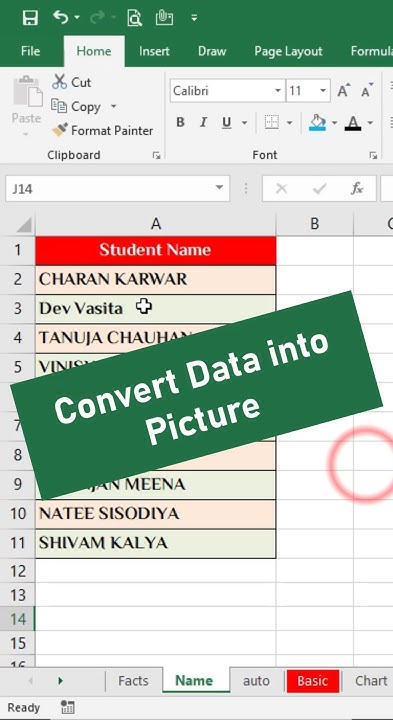 How to Convert Data to Pictures in Excel #excel - YouTube